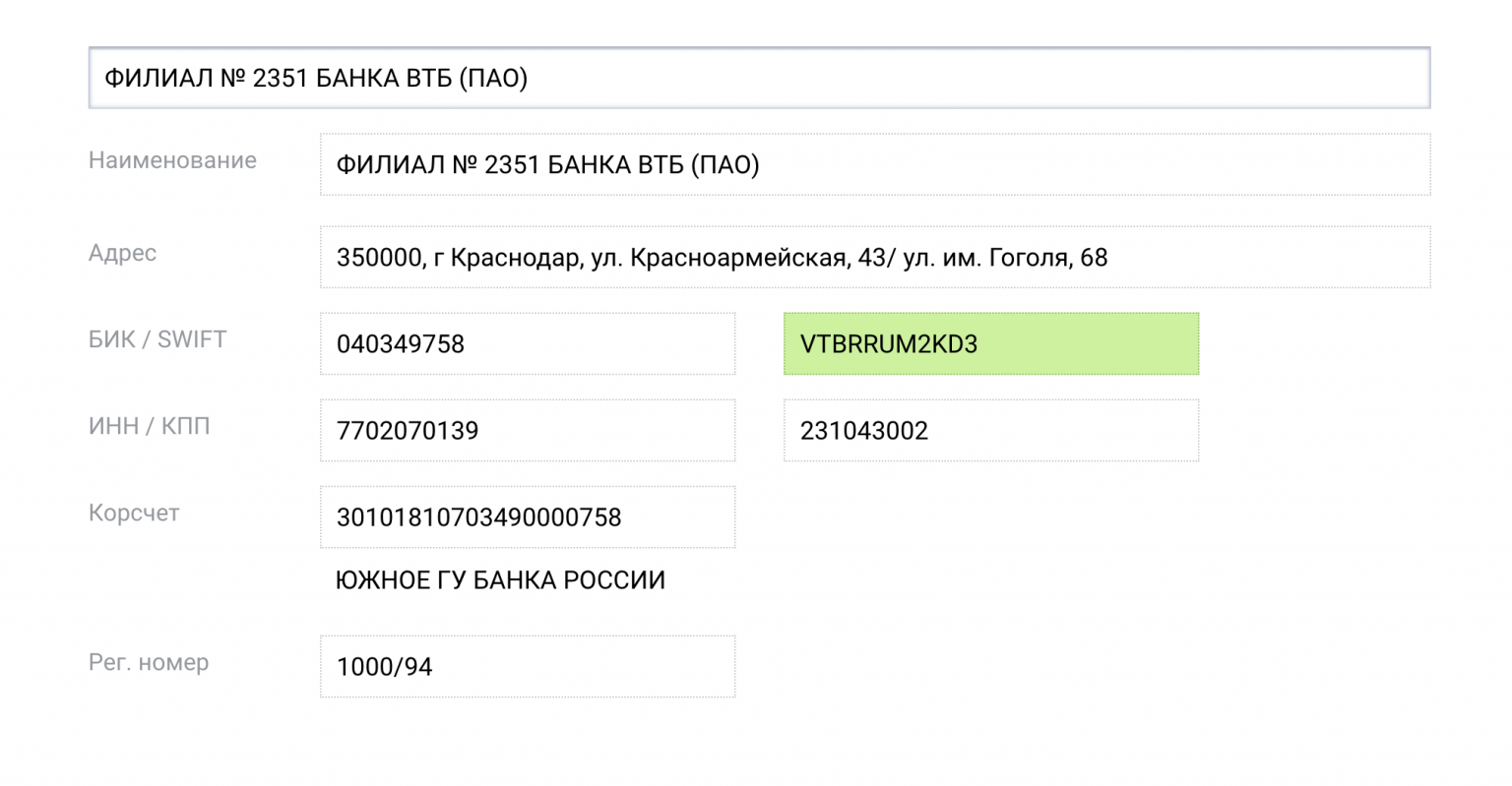 SWIFT код банка: что это, для чего нужен и как узнать — DaData